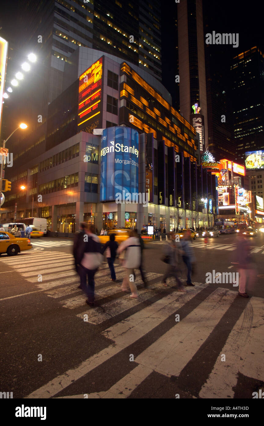 The Morgan Stanley Building in Times Square Stock Photo - Alamy
