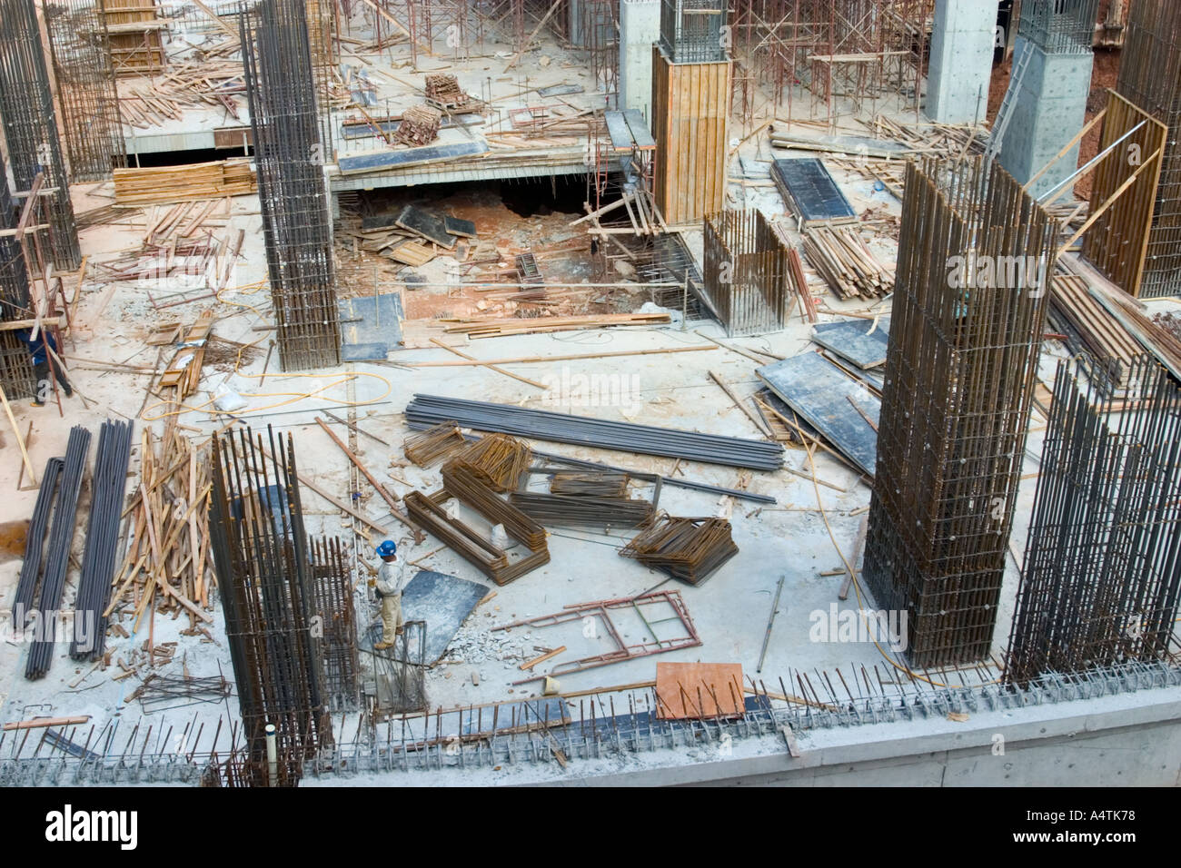 view of a building construction site under progress Stock Photo - Alamy