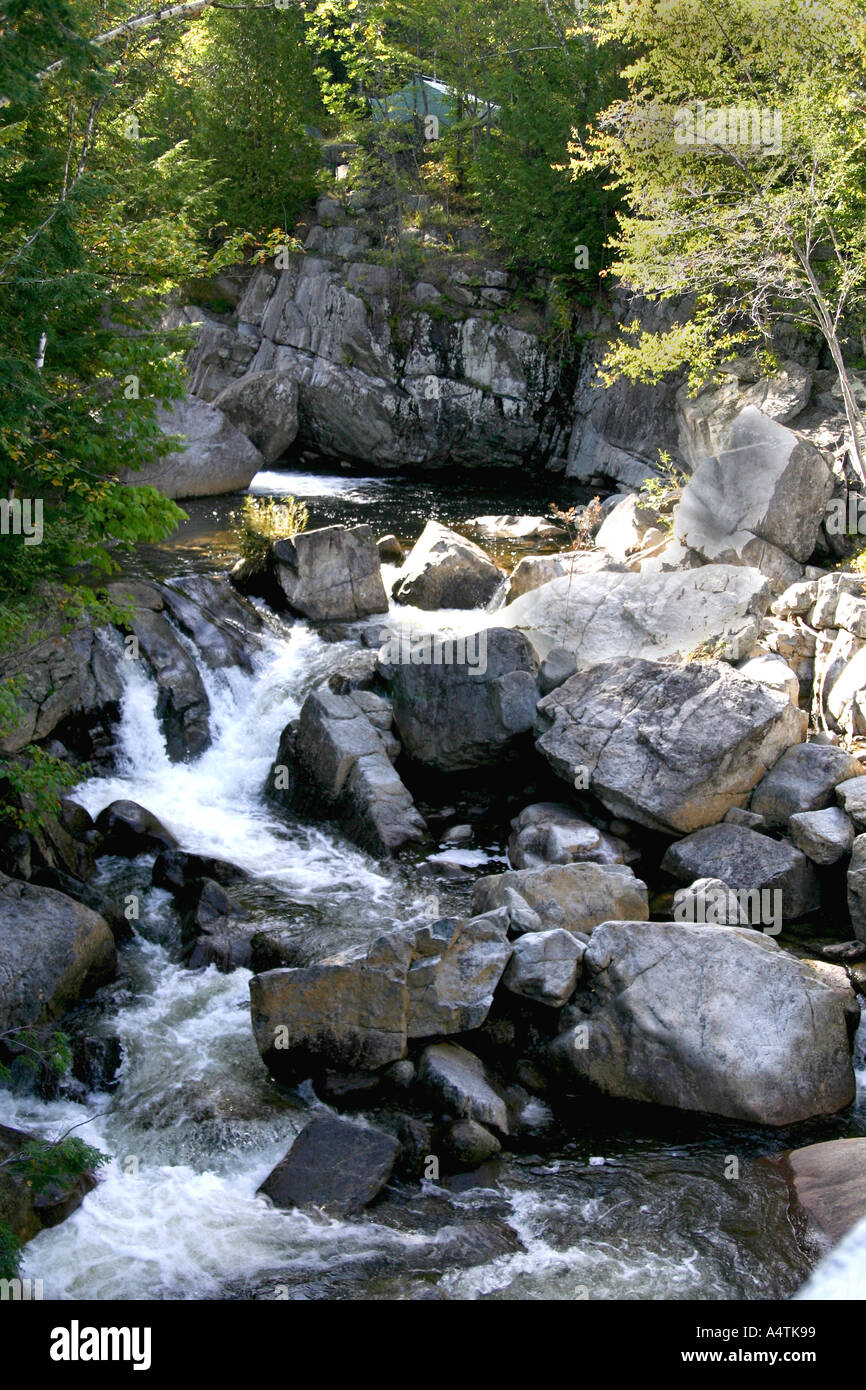 Adirondack river boulders Stock Photo - Alamy
