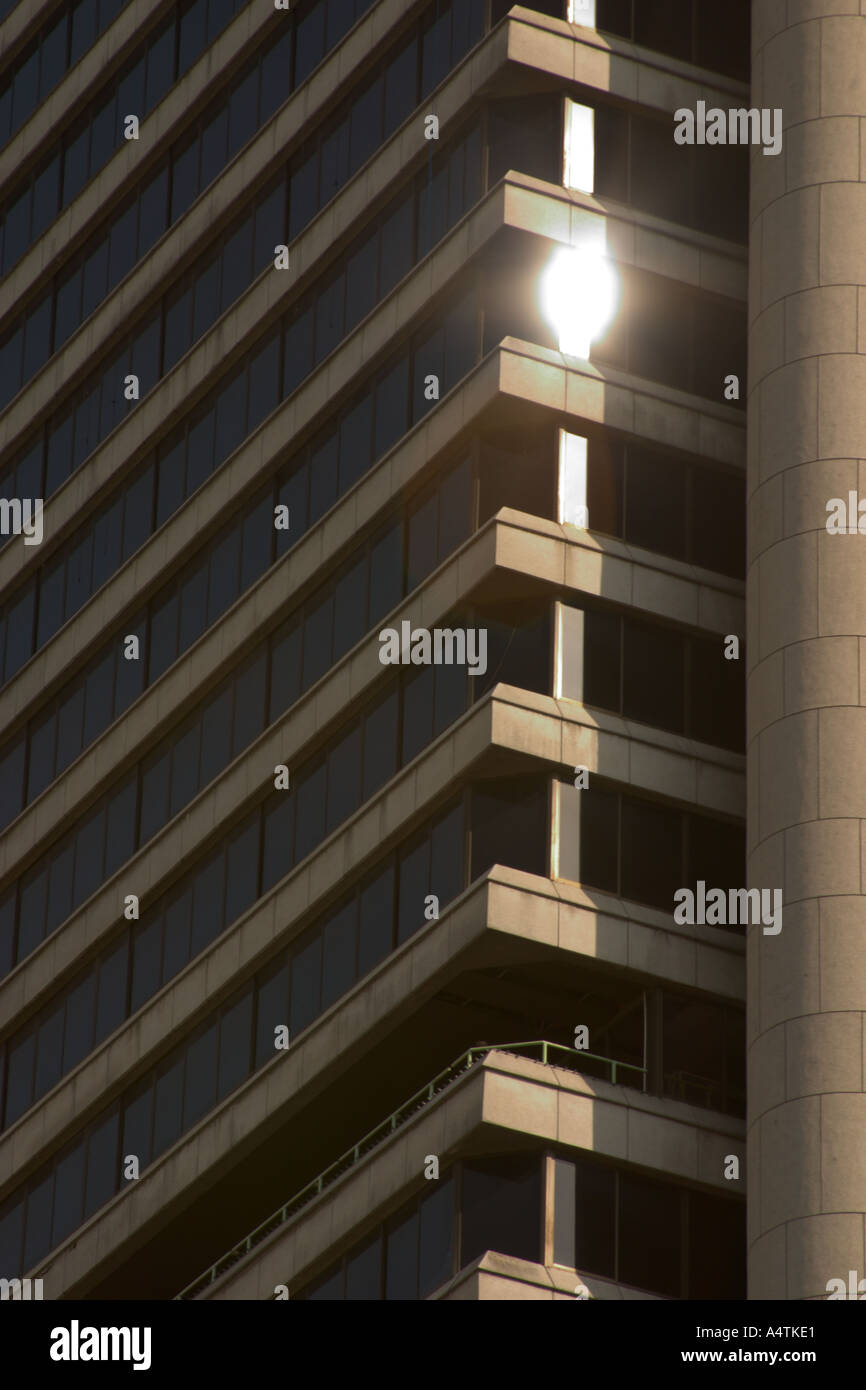 building with strong reflection of sun Stock Photo - Alamy