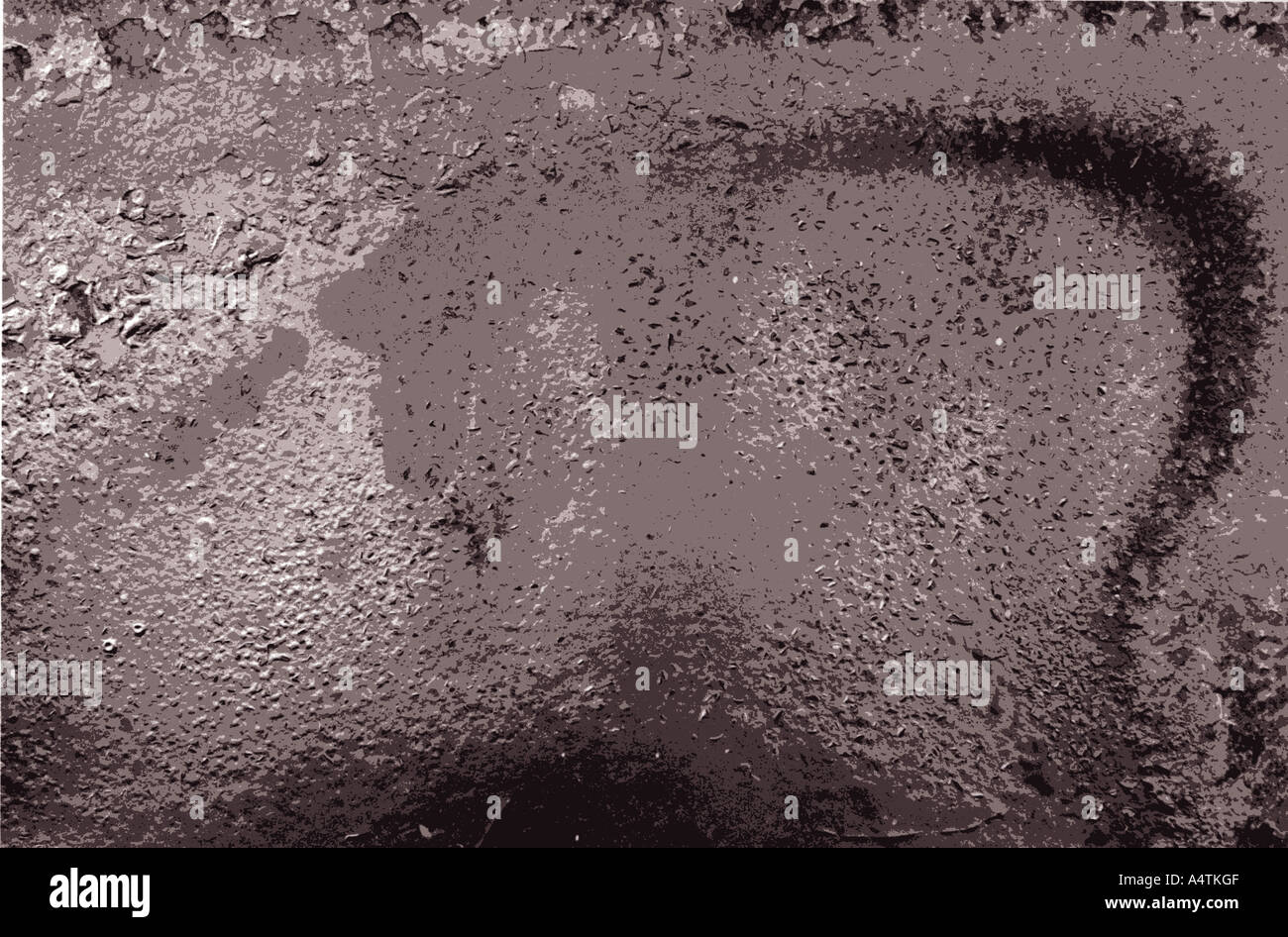 a burnt vehicle panel showing unusual patterns and textures in ...