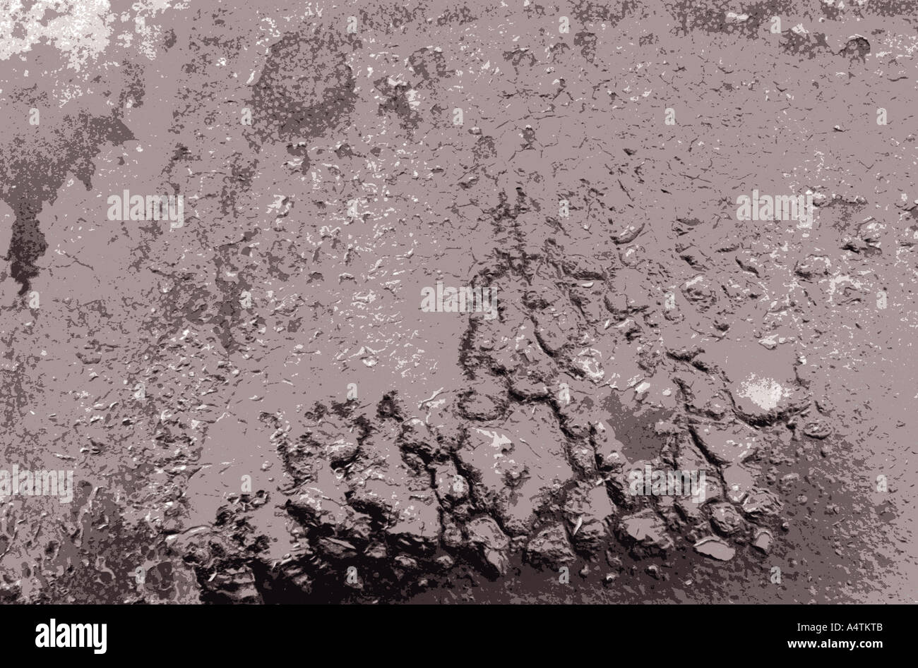 a burnt vehicle panel showing unusual patterns and textures in ...