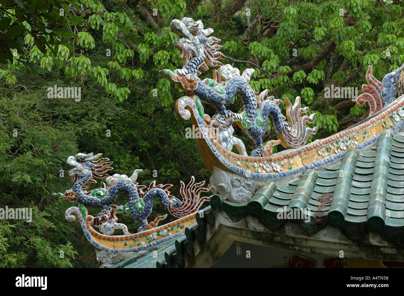 Marble Mountain Pagoda near Danang Central Vietnam South East Asia ...
