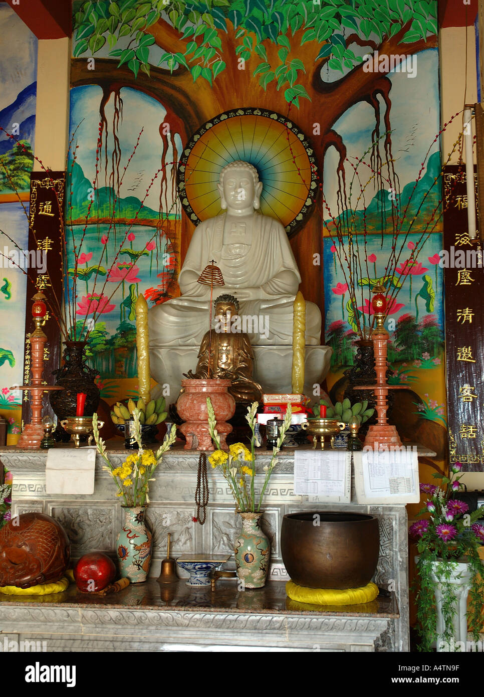 Marble Mountain Pagoda near Danang Central Vietnam South East Asia ...