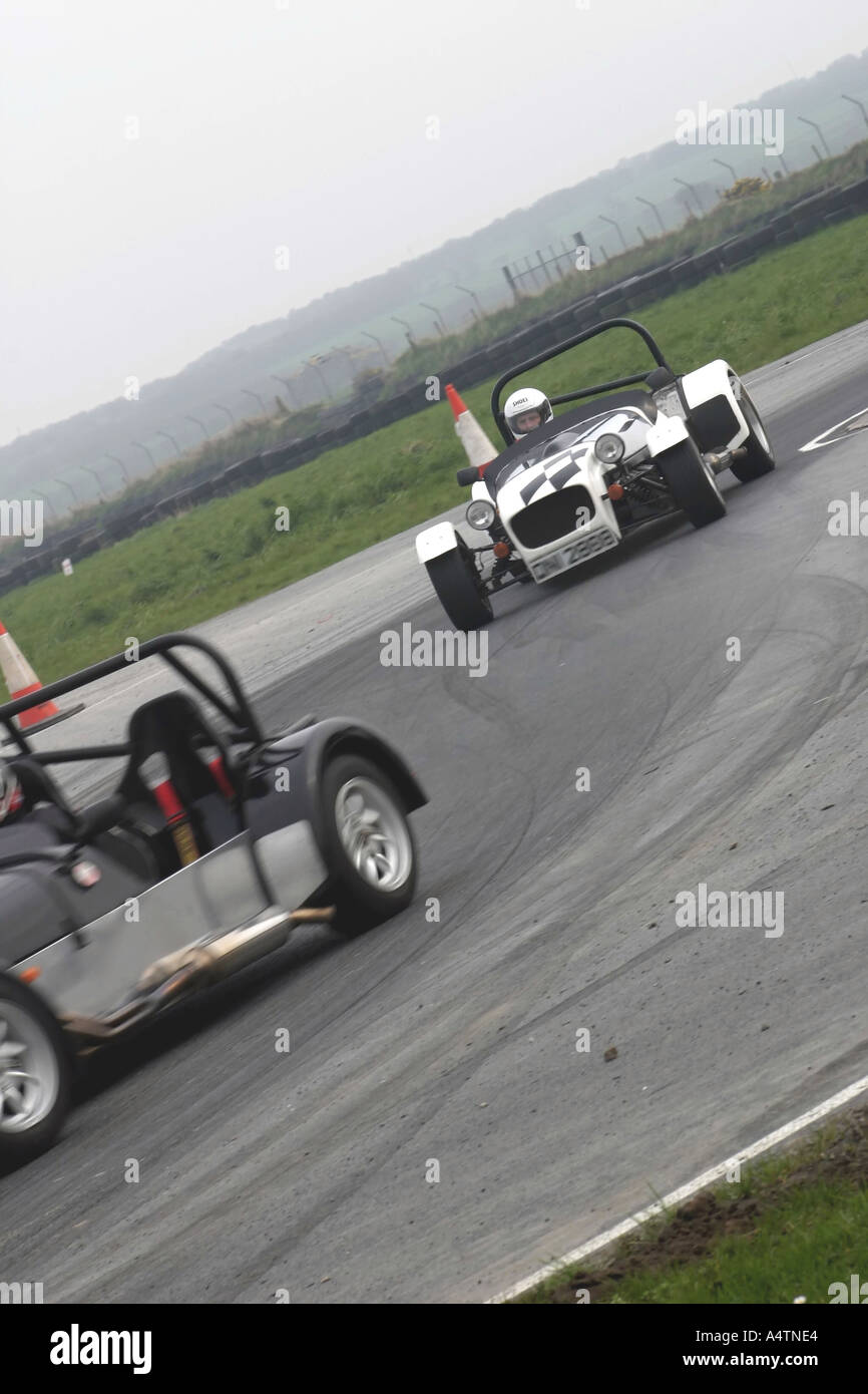 Locost kitcars at a track day at Kirkistown race circuit, Ards ...