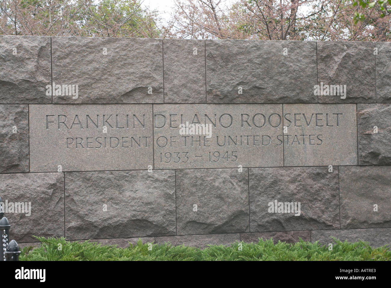 Franklin d roosevelt memorial entrance hi-res stock photography and ...