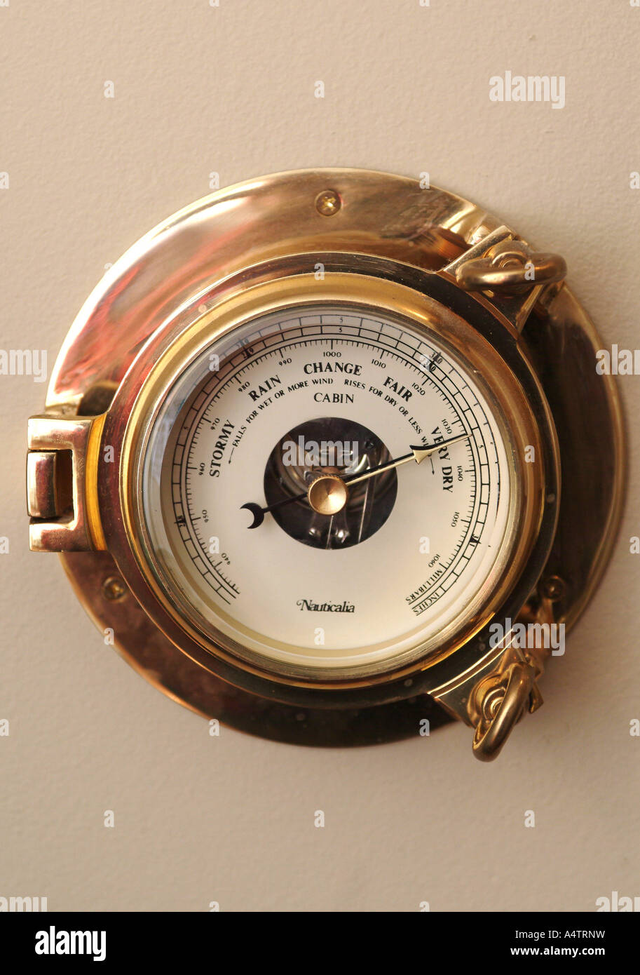 Indoor barometer on interior residential wall Stock Photo - Alamy