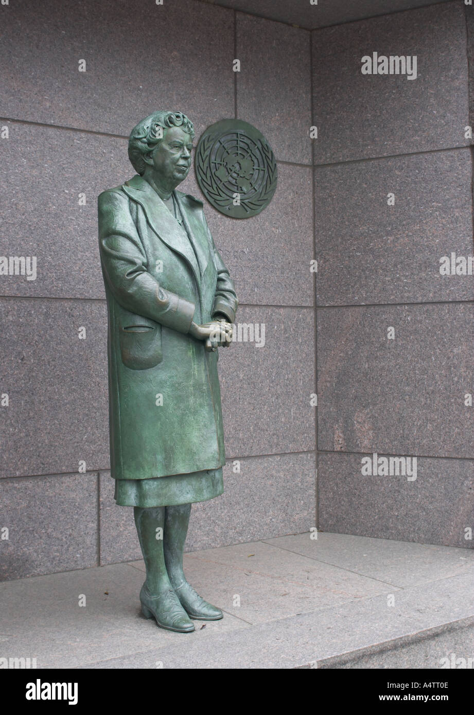 Statue of Eleanor Roosevelt at FDR Memorial in Washington DC USA Stock ...