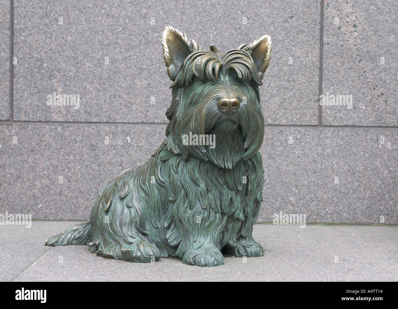 Dog Statue at FDR Memorial in Washington DC USA Stock Photo - Alamy