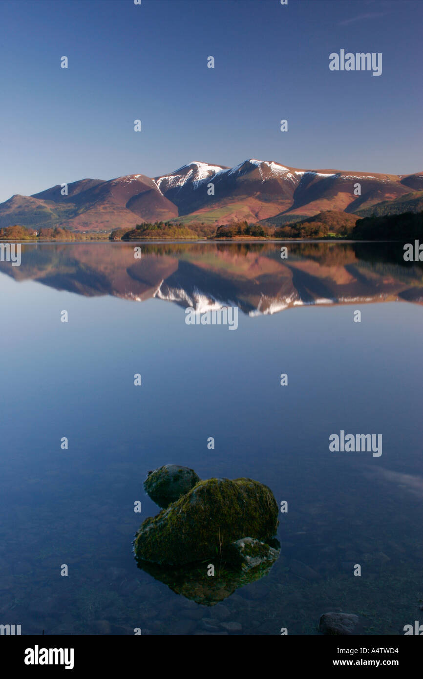 The Mountain of Skiddaw Viewed from Barrow Bay Derwent Water Lake ...