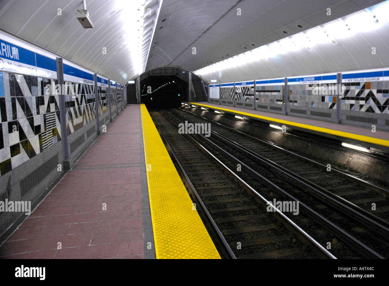 T stop on Boston s blue line Stock Photo - Alamy