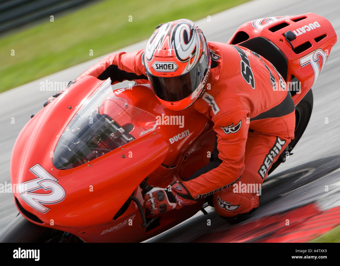 MotoGP rider racing at the Sepang International Circuit, Malaysia Stock ...