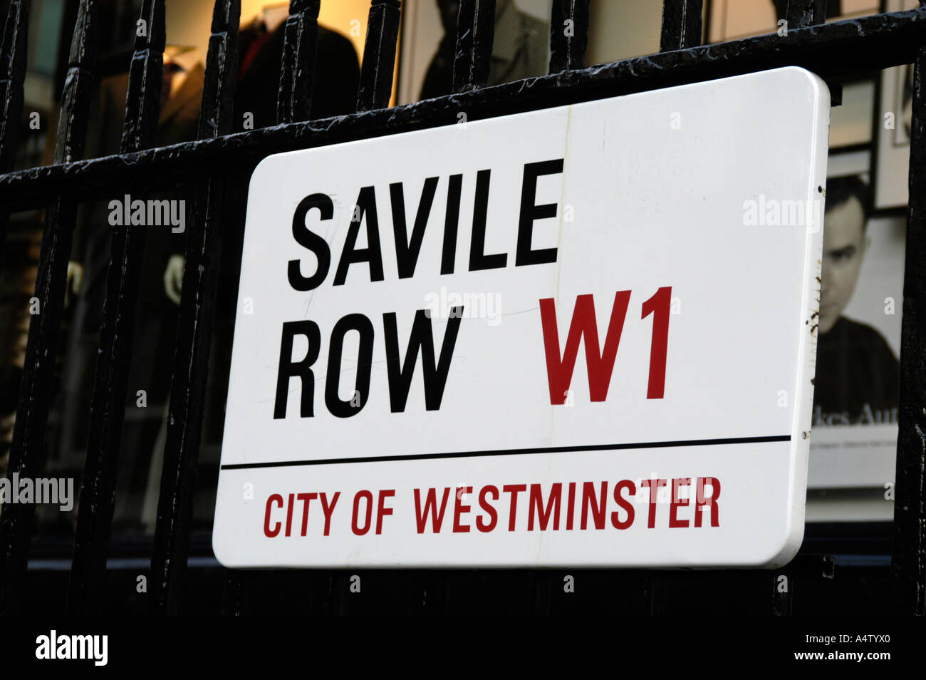 Savile Row street sign, London, UK Stock Photo - Alamy