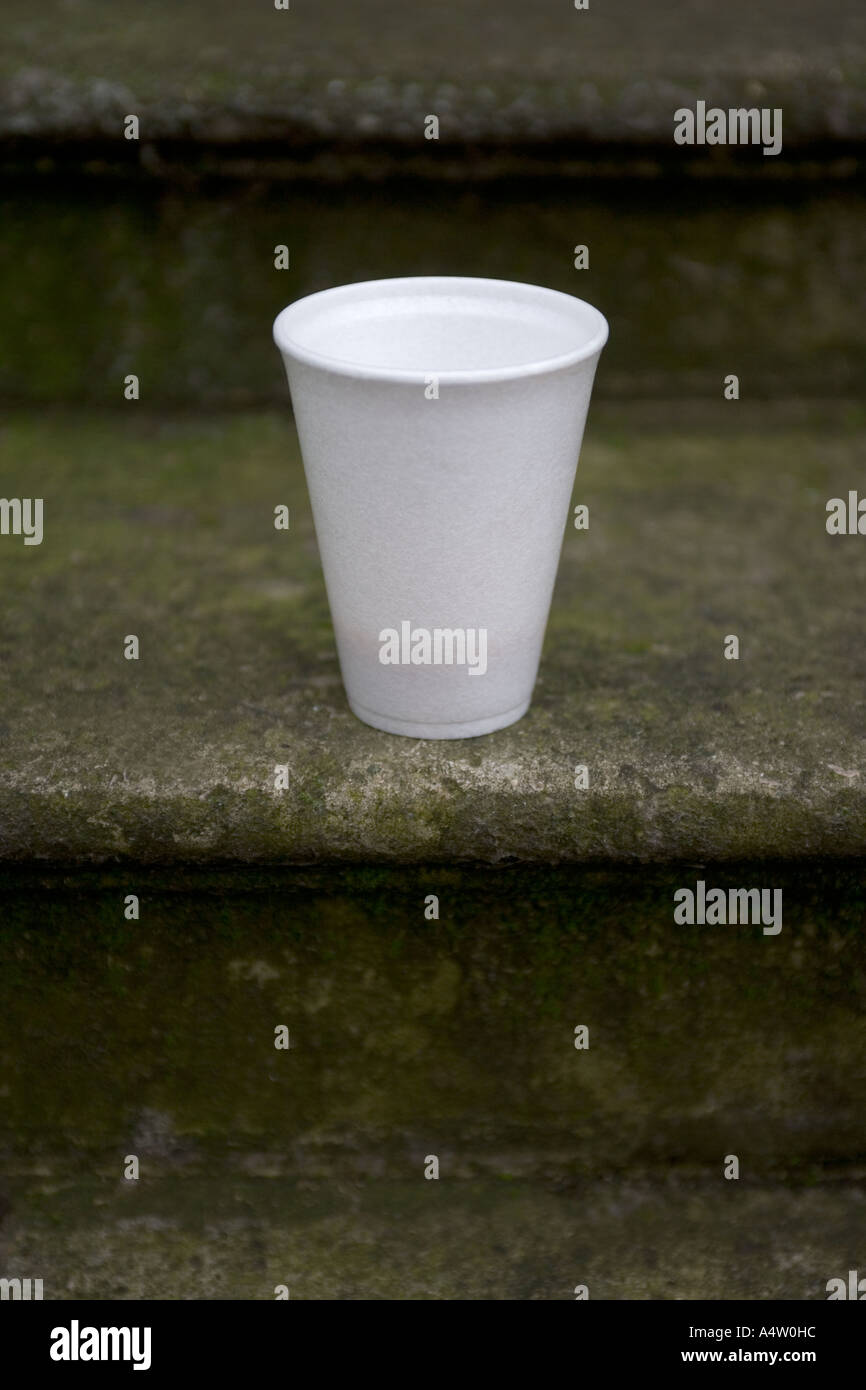 Paper Cup on Step Stock Photo - Alamy