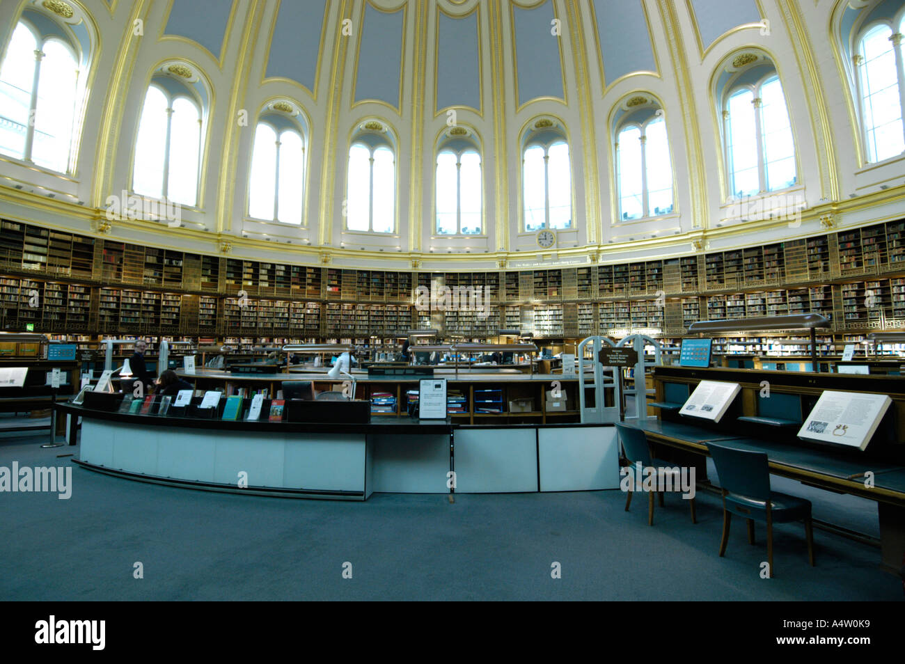 British Library Interior Reading Room Stock Photos & British Library ...