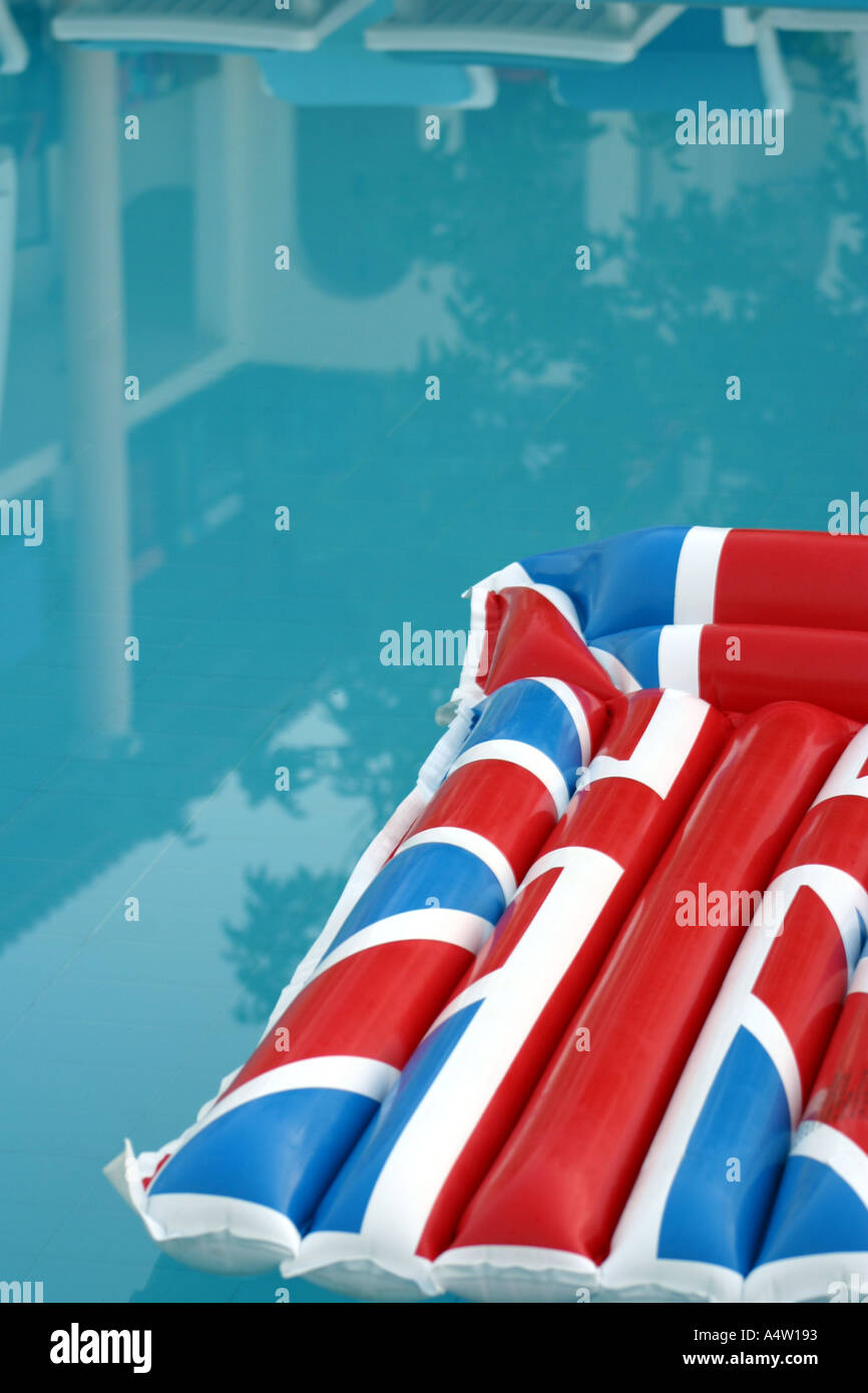 GB Union Flag Inflatable Bed 1 Stock Photo - Alamy