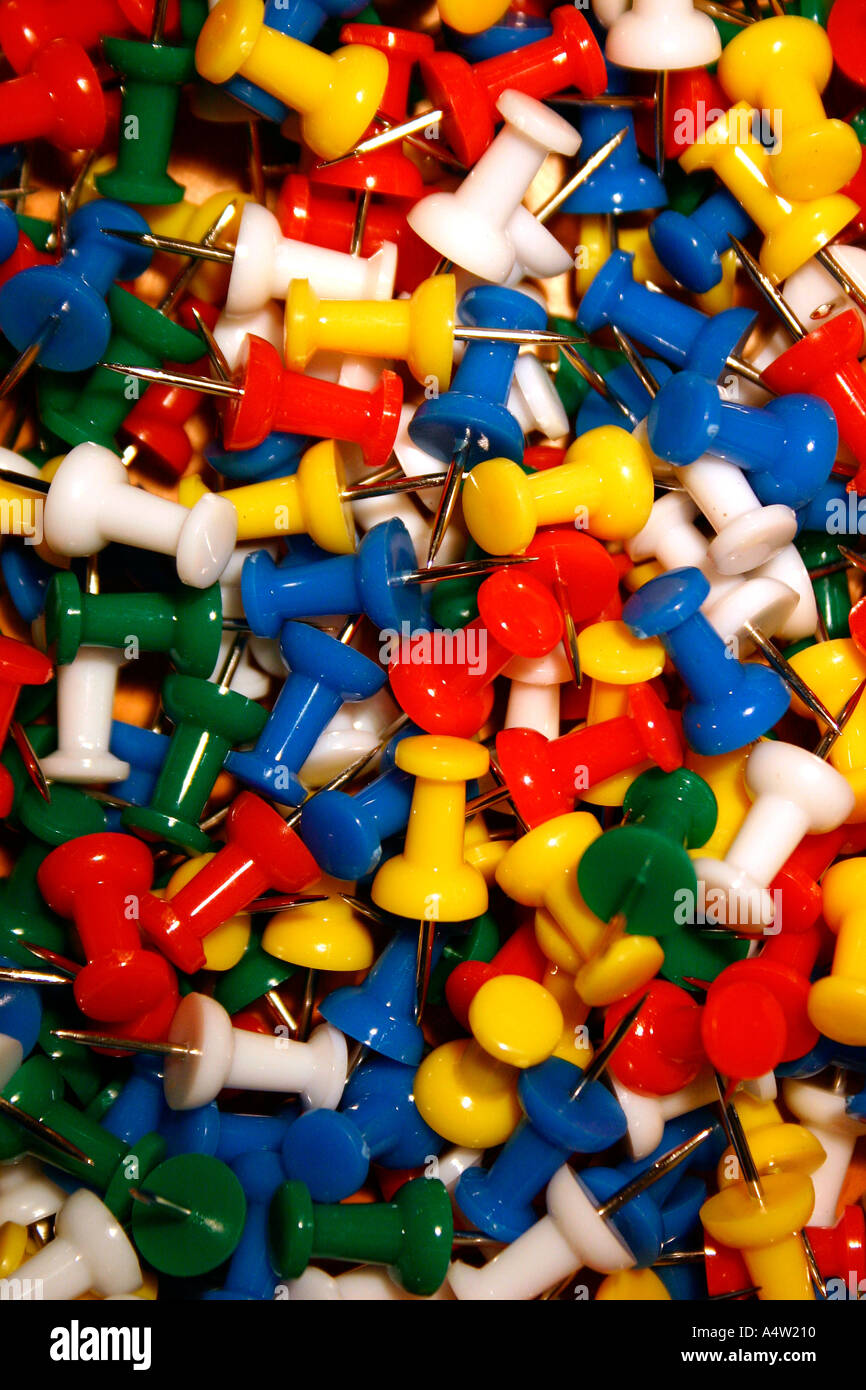 Pile Drawing Map Pin Stock Photo - Alamy