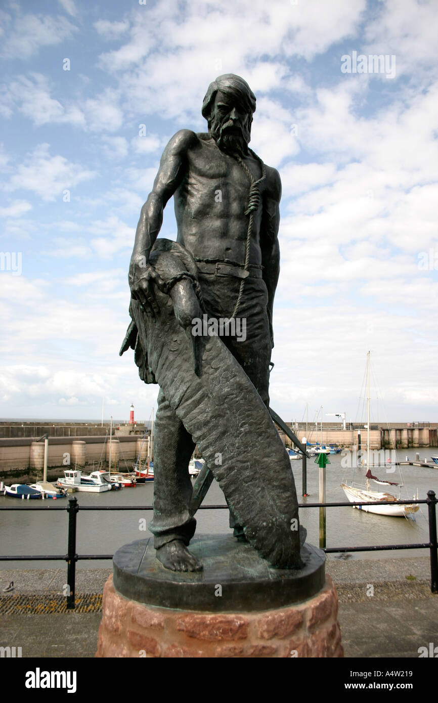 Statue ancient mariner watchet harbour hi-res stock photography and ...