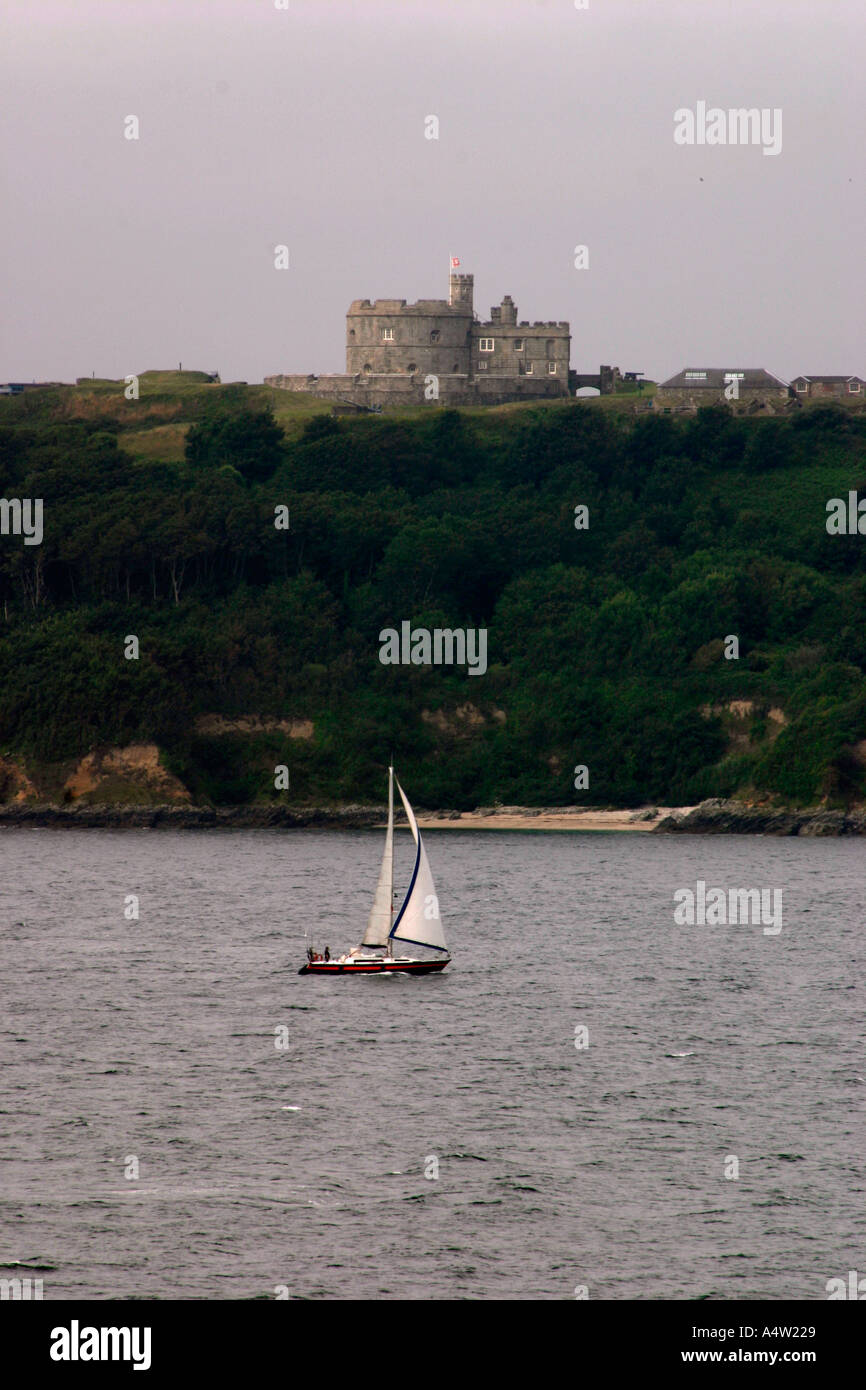 Pendennis Castle River Fal Estuary Cornwall England Stock Photo - Alamy