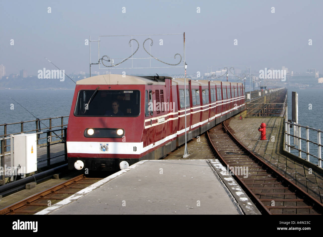 Southend pier train hi-res stock photography and images - Alamy