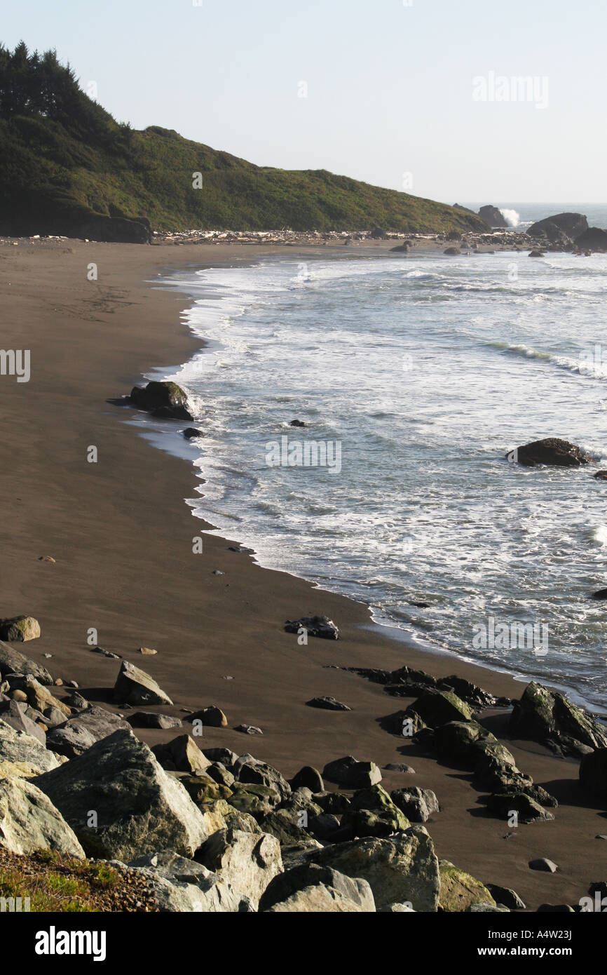 Oregon Coast Shoreline Stock Photo - Alamy