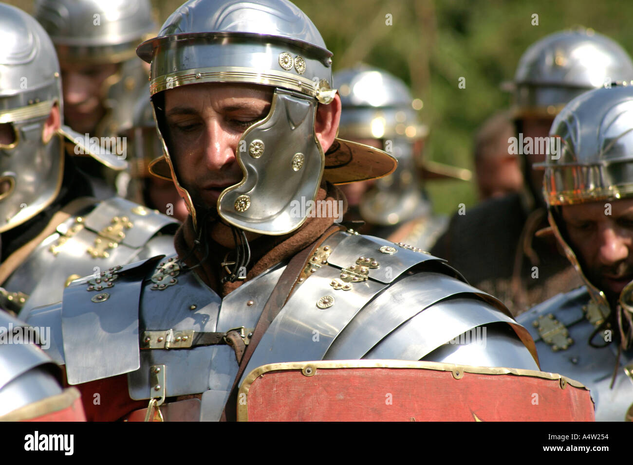 Romans armour hi-res stock photography and images - Alamy