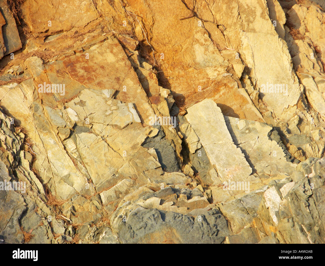stone formation sedimentary rock brittle stone disks quarry at COTE D ...