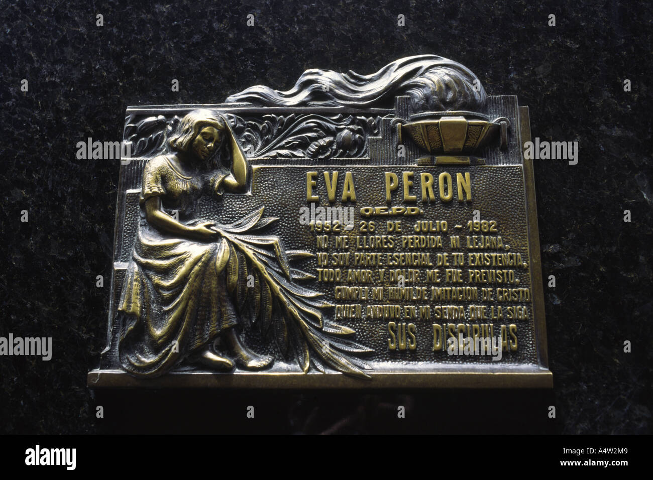 Eva Perons Grave La Recoleta Cemetery Buenos Aires Argentina Stock ...