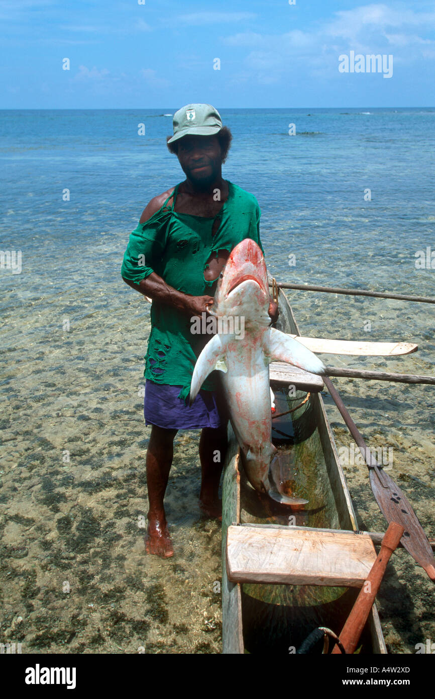 A shark caller from Kontu village on the West Coast of New Ireland ...