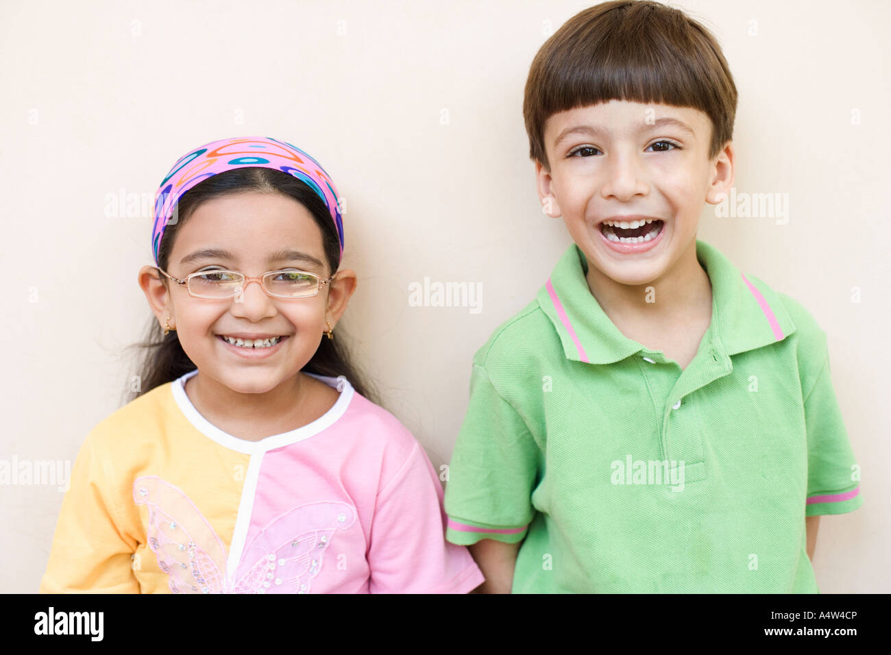 Children smiling together Stock Photo - Alamy