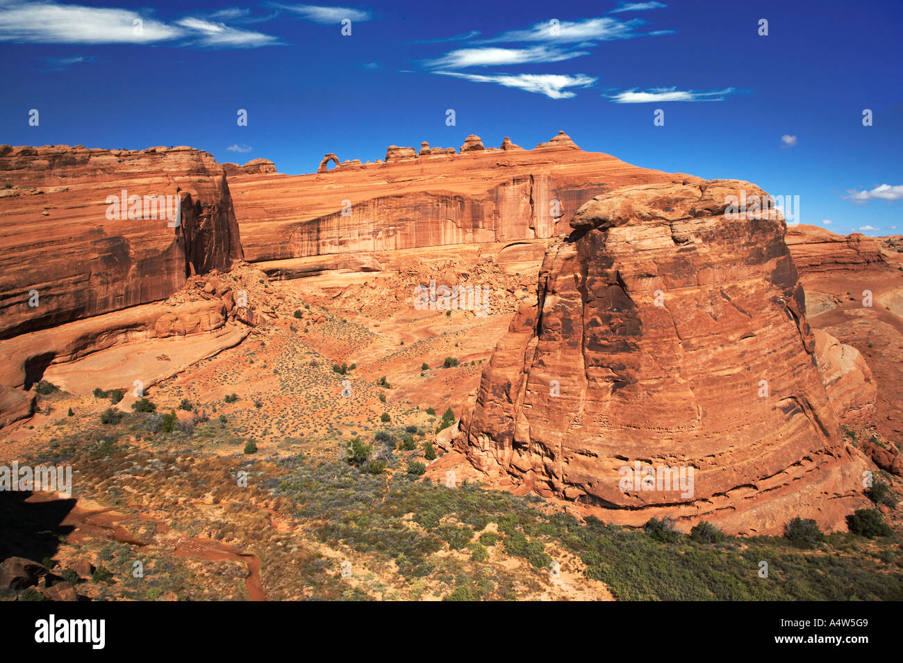 Delicate Arch from Delicate Arch Viewpoint Arches National Park Stock ...