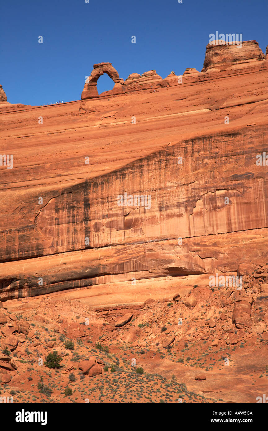 Delicate Arch from Delicate Arch Viewpoint Arches National Park Stock ...