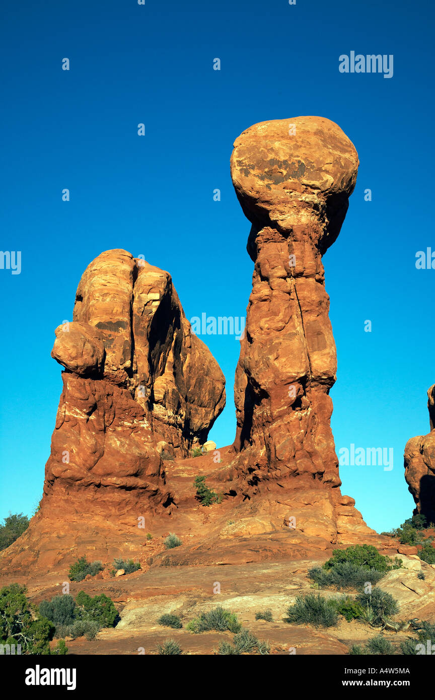 Rock Formations Arches National Park near Moab Utah USA Stock Photo - Alamy