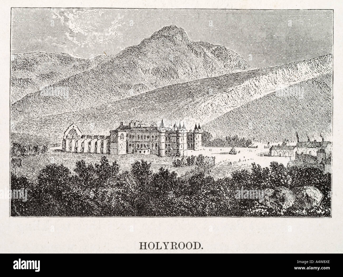 holyrood Scotland Lothian Region Edinburgh Palace House architecture ...
