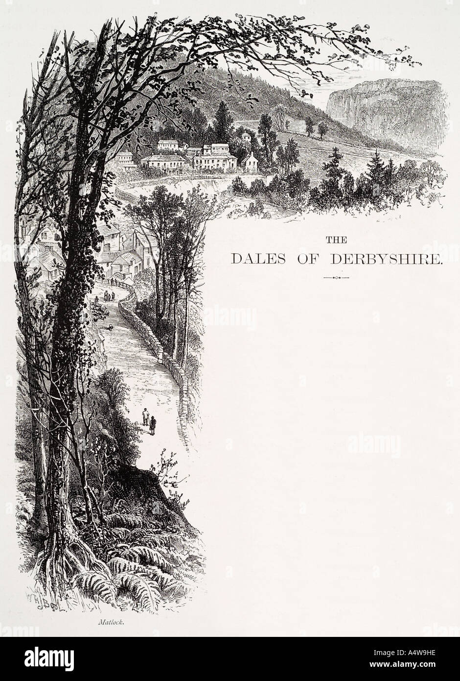 Matlock dale Derbyshire river Derwent peak district bridge stone valley ...