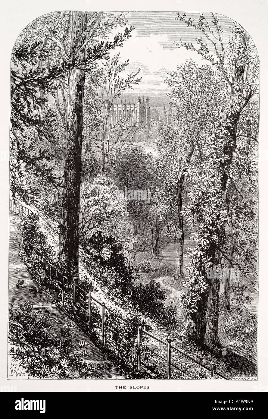 slopes windsor castle park garden path walk Travel park tourism royal ...