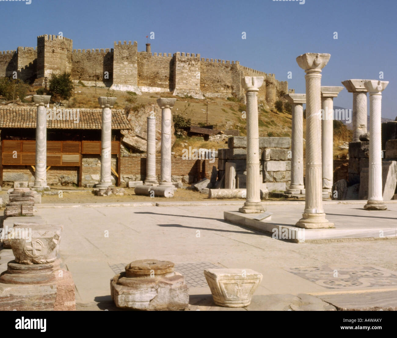 Turkey. Selcuk. Citadel from St.Johns church Stock Photo - Alamy
