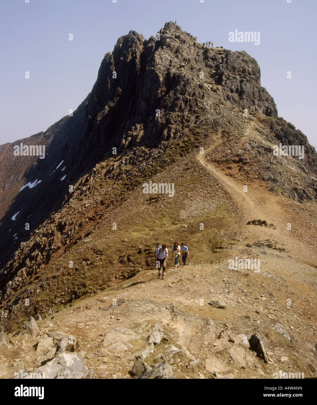 Wales. Snowdon. Crib Goch Stock Photo - Alamy