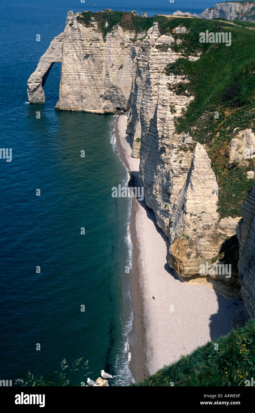White cliffs Etretat, Normandy, France Stock Photo - Alamy