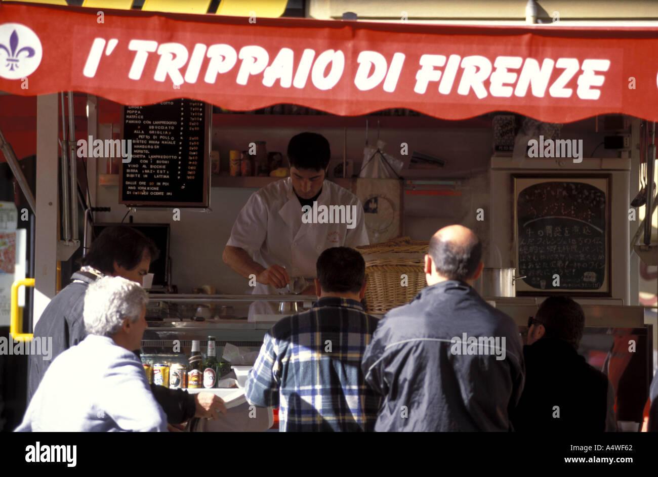 Tripe shop in Via Maso Finiguerra Stock Photo - Alamy