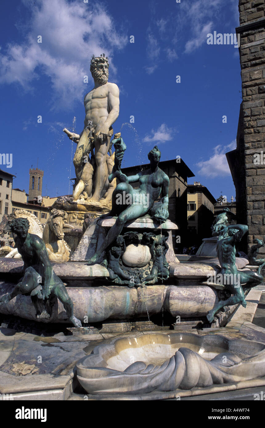 Biancone fountain in Piazza della Signoria Stock Photo - Alamy