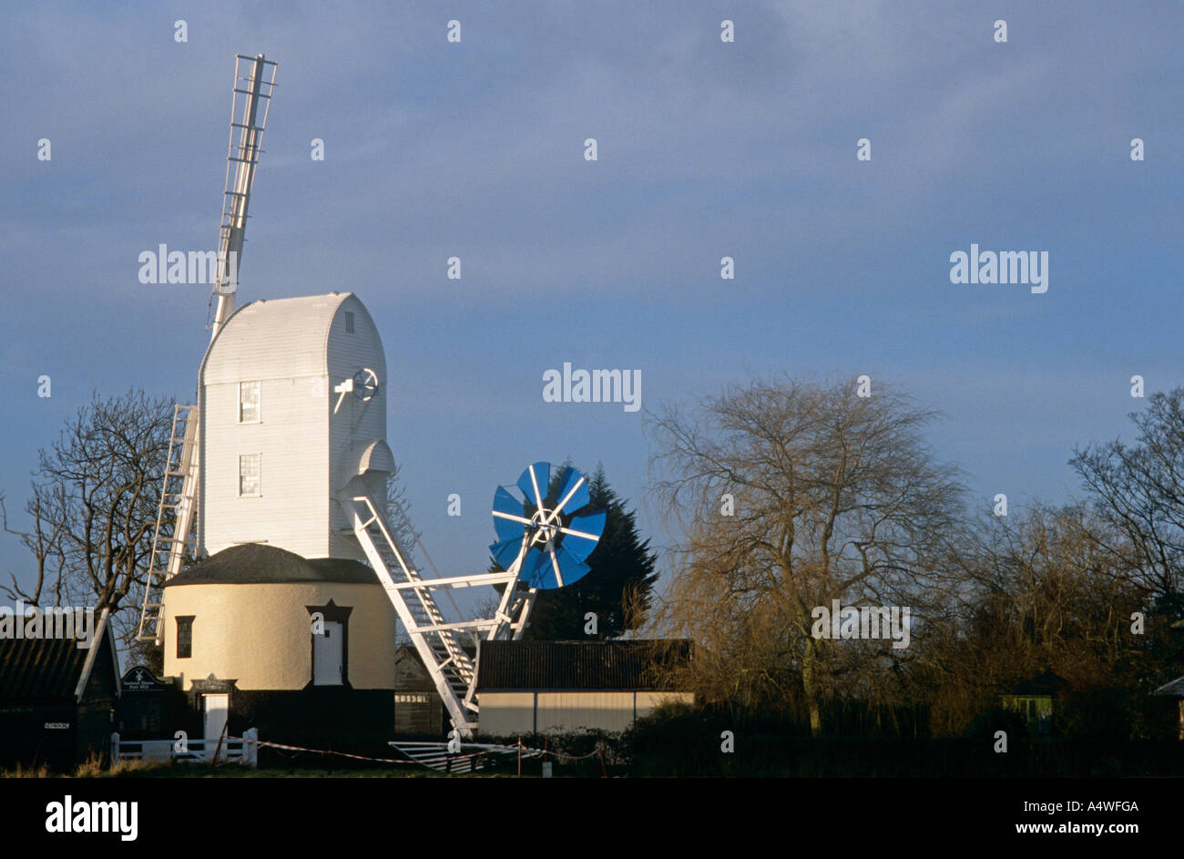 Saxtead Post Mill, Norfolk Stock Photo - Alamy