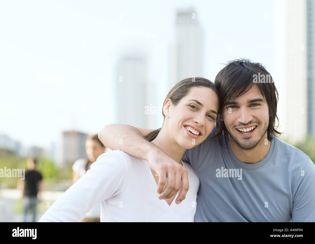 Shoulder high back view couple hi-res stock photography and images - Alamy