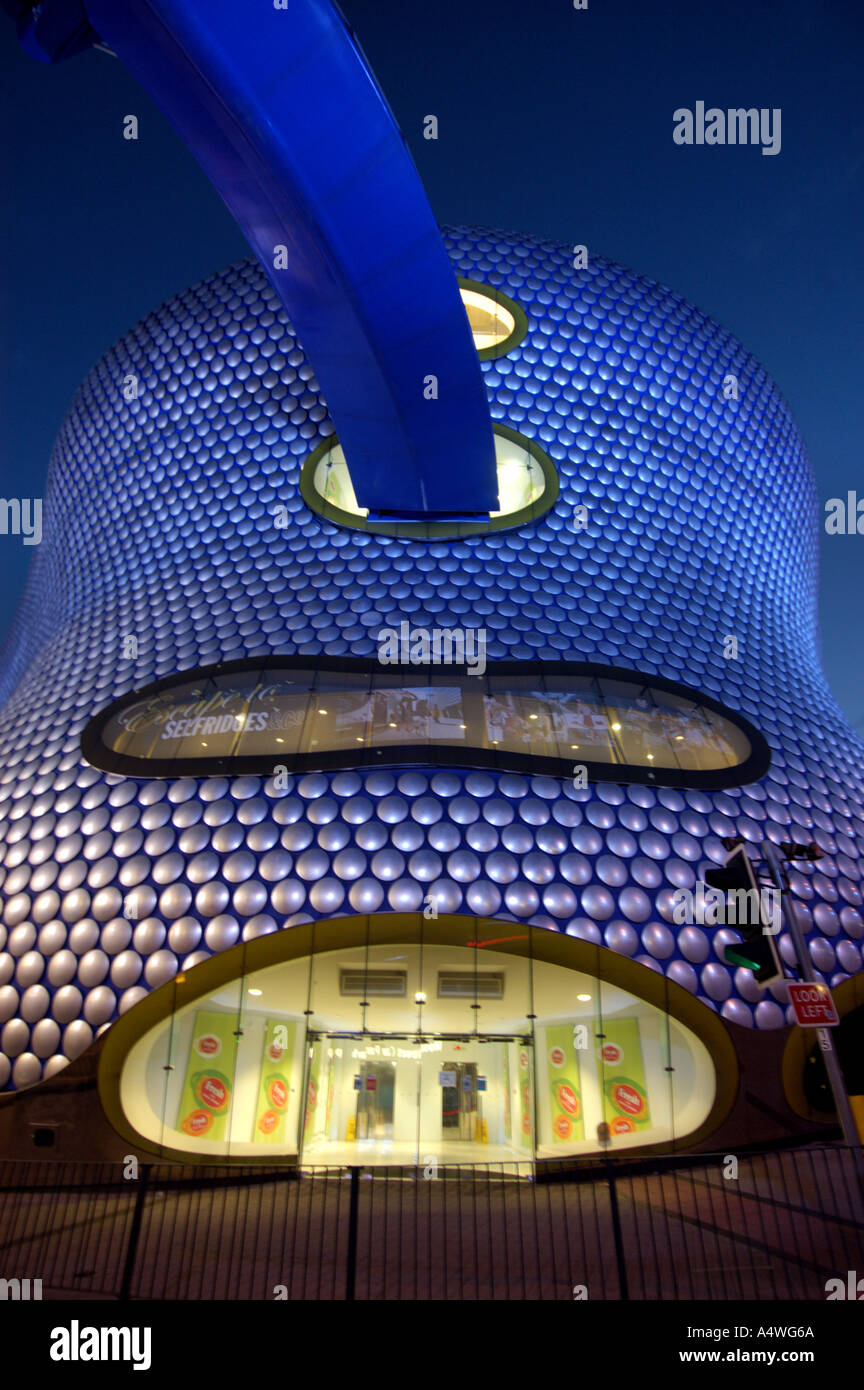 Selfridges department store in the Bull Ring Birmingham After dark ...