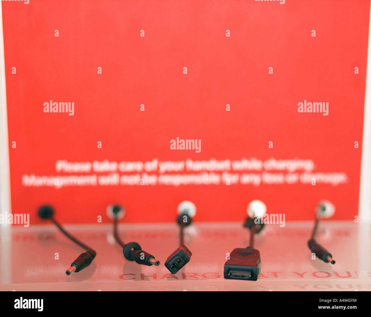 Charging ports for cell phones Stock Photo - Alamy