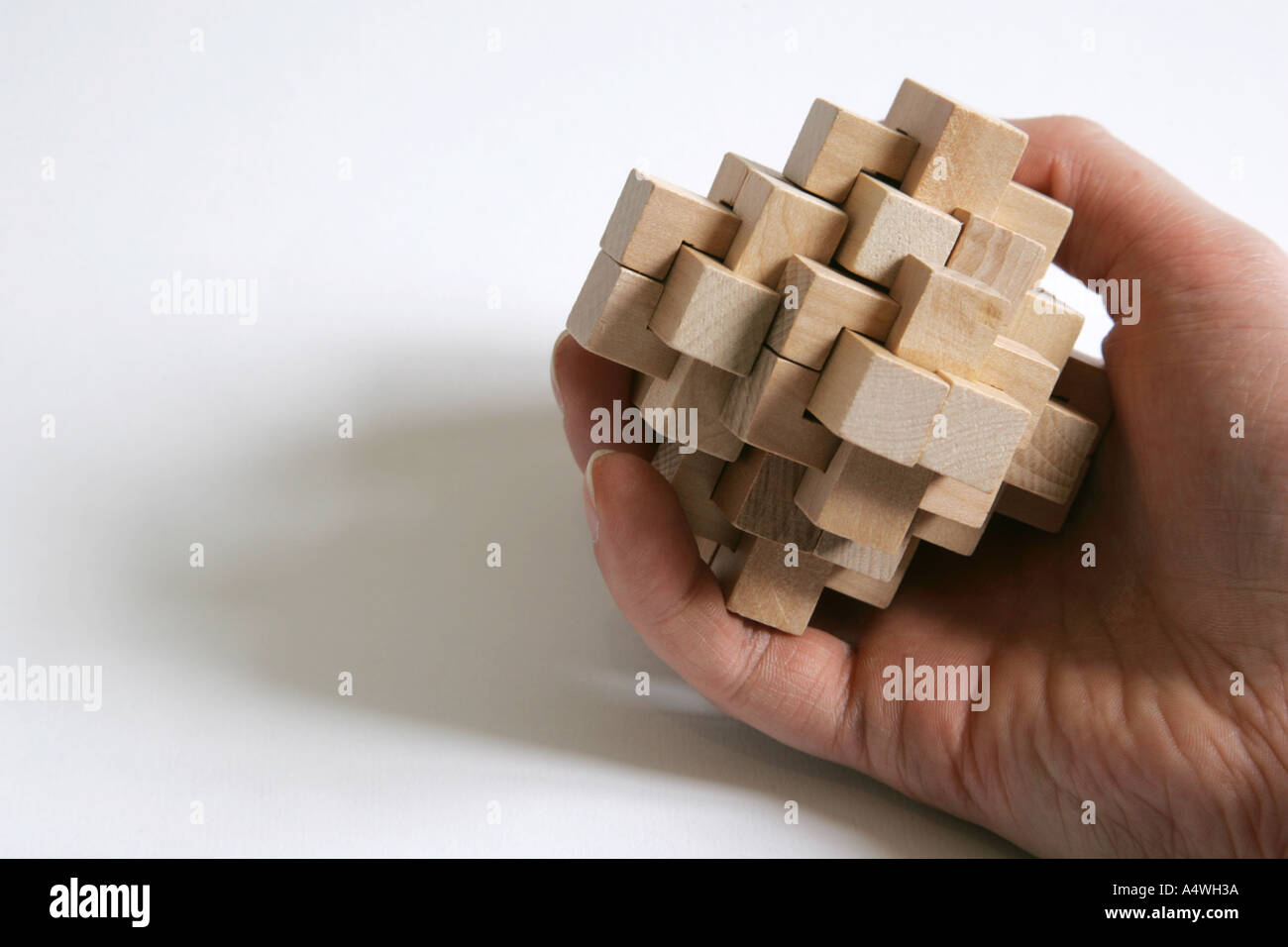 Wooden Puzzles on site background, symbolising problem solving Stock ...