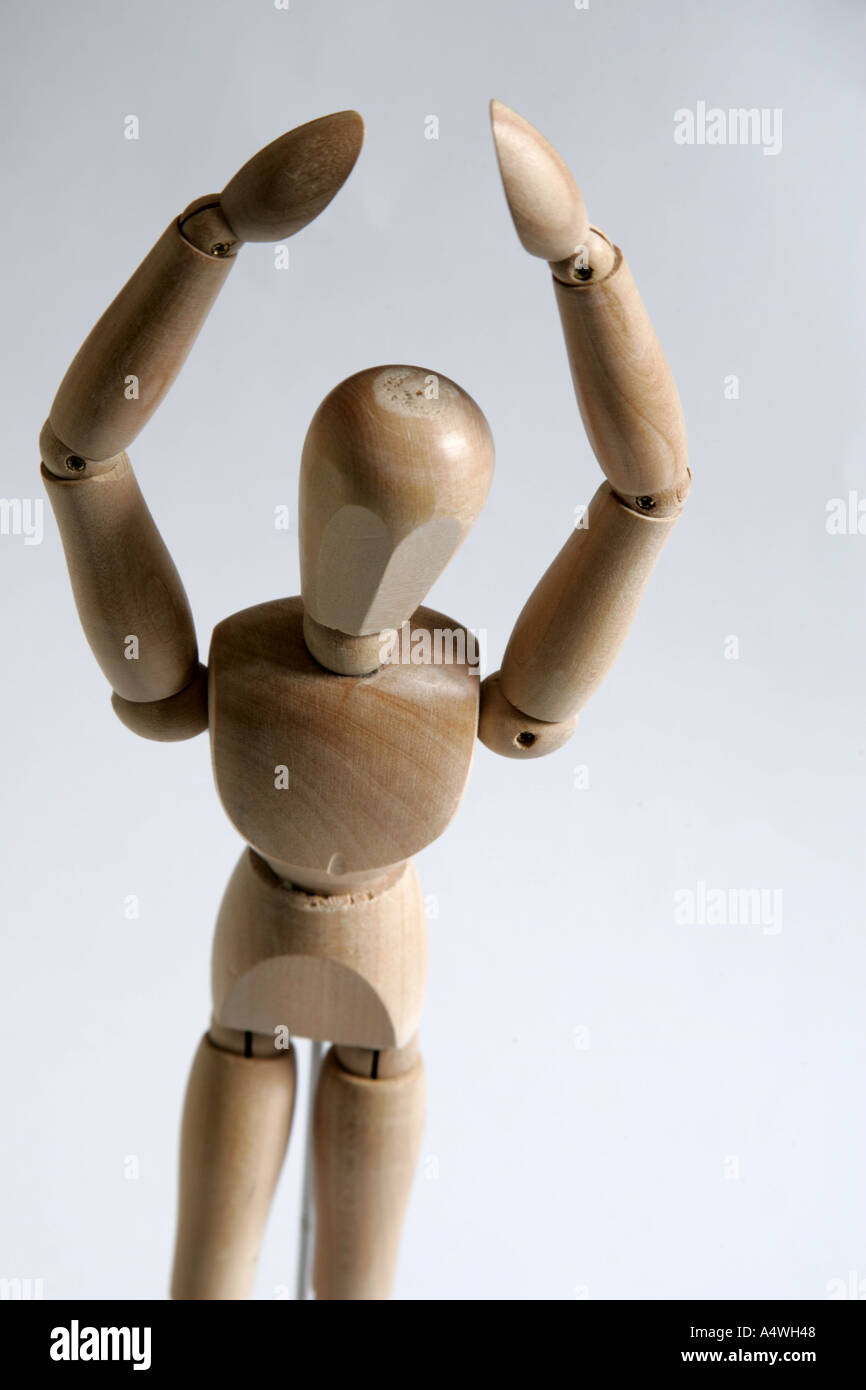 Small Fashion Manikin on White Background Stock Photo - Alamy