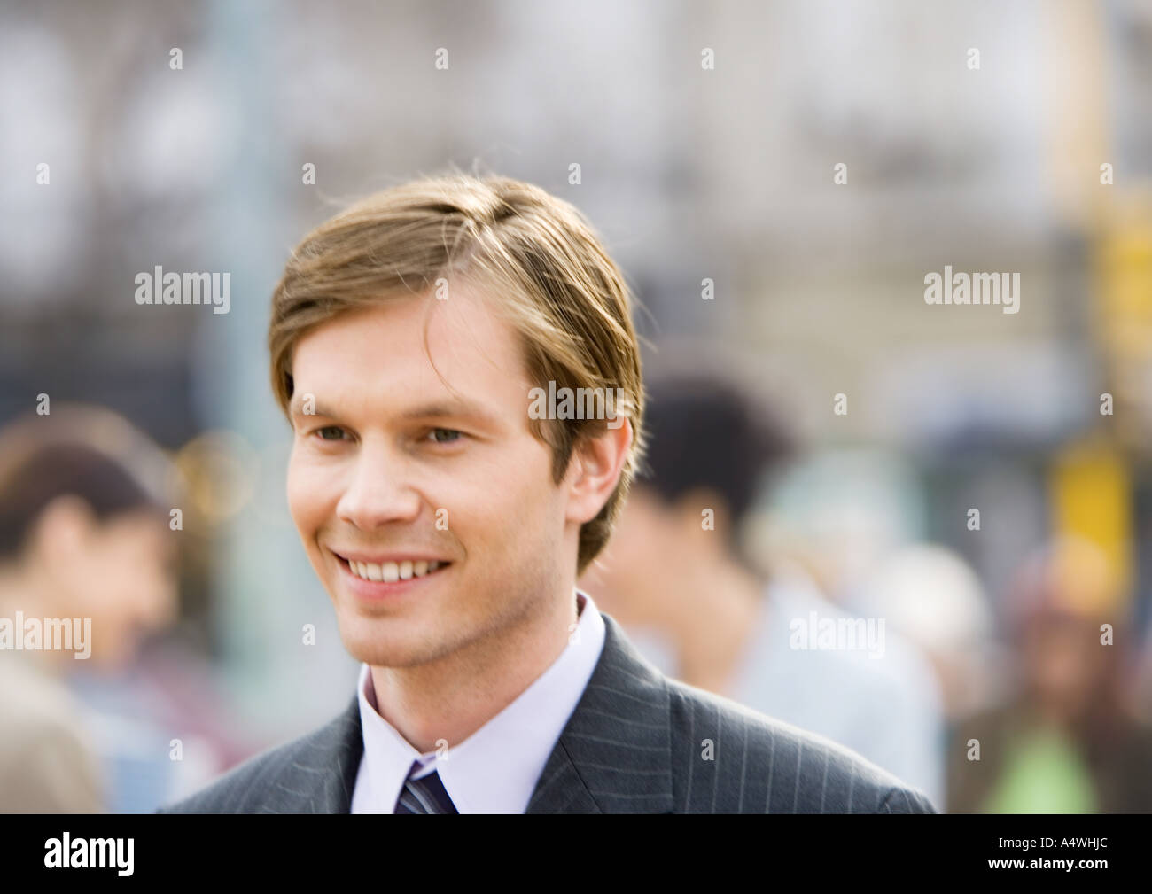 Passerby smiling hi-res stock photography and images - Alamy