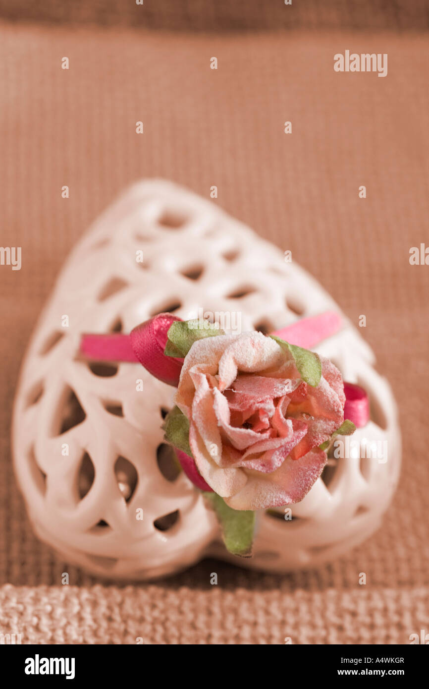 Sweet porcelain heart Stock Photo - Alamy
