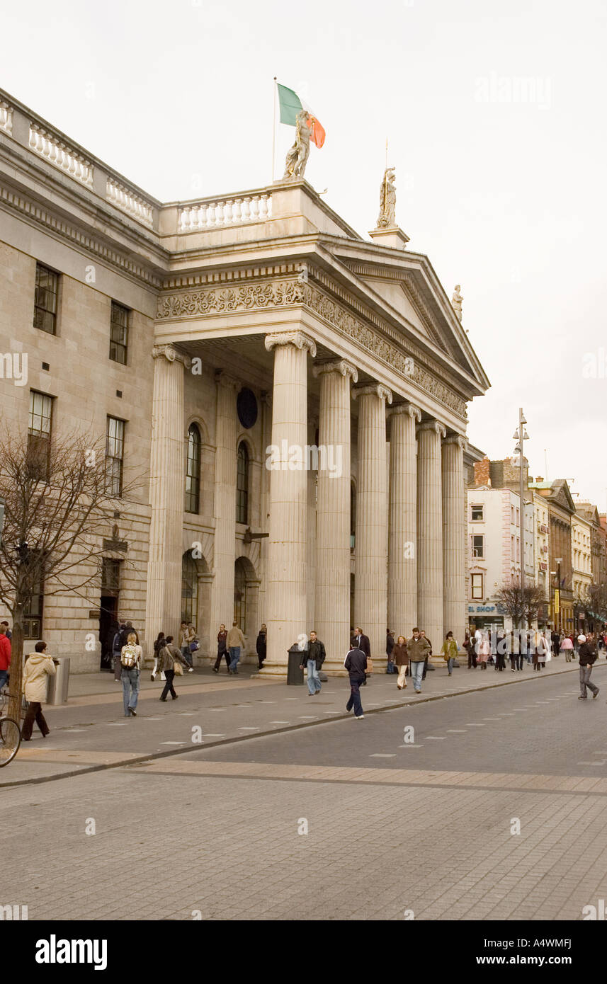 The General Post Office on O'Connell Street in Dublin Ireland Stock ...